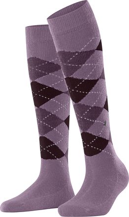 Burlington Damen Kniestrümpfe Whitby W Kh weich und warm lang gemustert 1 Paar, Blau Azure 6327, 36-41