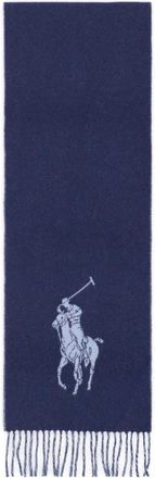Polo Ralph Lauren Femme, Accessoires, Bleu, Taille: ONE Size Écharpe avec logo Must-have pour les adeptes de la mode