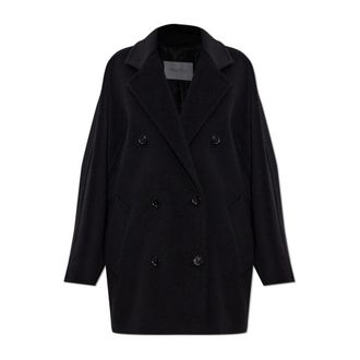 Max Mara Rebus Zweireihiger Mantel - - Coats - Damen - Schwarzk - 4XS
