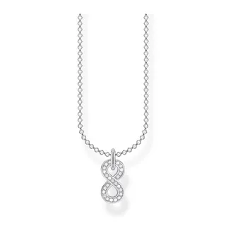 Thomas Sabo Thomas Sabo Damen Halskette mit Anh&auml;nger Infinity-of-Love 925 Sterlingsilber Zirkonia KE2067-051-14-L45v - - Accessories - Damen - Grau - ONE SIZE