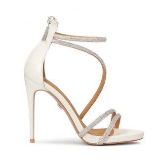 Kazar Hochzeitssandalen mit dekorativem Zirkonia-Riemen.Dieses Produkt f&auml;llt gro&szlig; aus. - - Shoes - Damen - Wei&szlig; - 35 EU