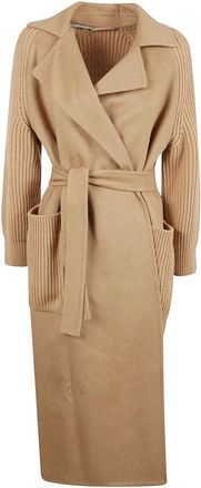 Max Mara Femme, Manteaux, Brun, Taille: 38 FR Berard Wrap Coat
