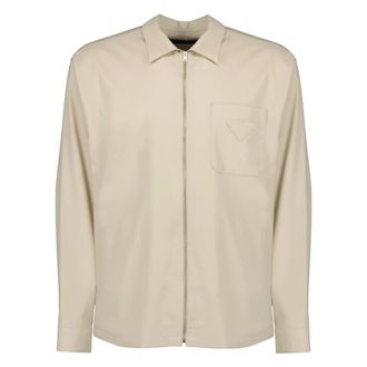 Prada Herren, Shirts, Beige, MGr&ouml;&szlig;e