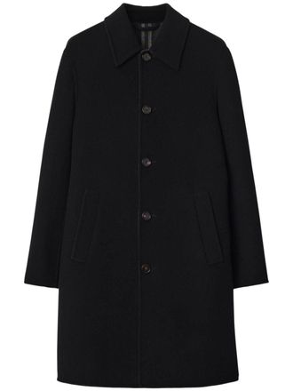 Burberry manteau &agrave; coupe mi-longue - Noir