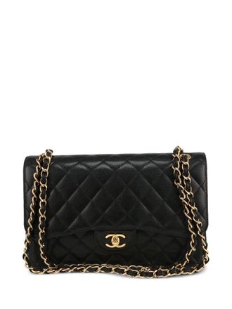 Chanel sac porté épaule Timeless Jumbo - Noir