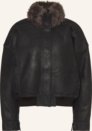 Utzon Utzon Lederjacke Joa schwarz