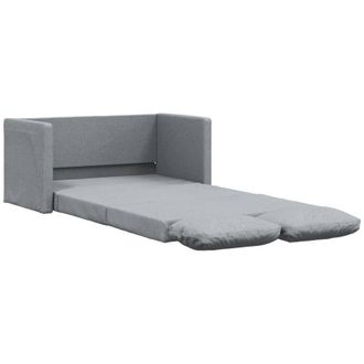 vidaXL Vidaxl - Canap&eacute;-lit 2 en 1 gris clair 112x174x55 cm tissu