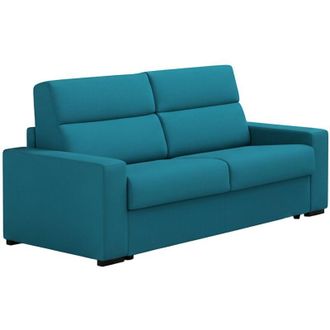 Dmora 3-Sitzer Schlafsofa Marcon, abziehbar, mit Stauraum, Made in Italy, waschbar, 220x95 cm, Blau