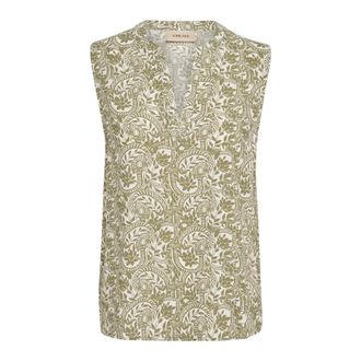 Cream Blumige Grafikbluse - - Tops - Damen - Grau - L