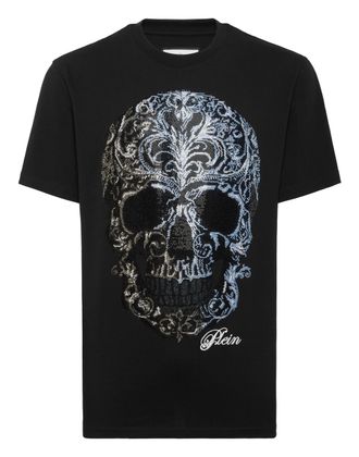Philipp Plein Round Neck T-Shirt Degrade Skull
