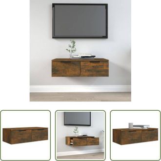 vidaXL Wandregal Holz - Wandschrank R&auml;uchereiche 68x30x20 cm Holzwerkstoff