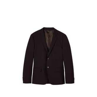 Calvin Klein Costume droit en laine m&eacute;lang&eacute;e