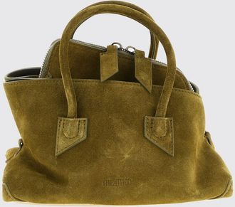 The Attico La Passeggiata Handtasche aus Veloursleder mit doppeltem Henkel