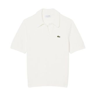 Lacoste Homme, Tops, Blanc, Taille: S Polo en maille bouclette