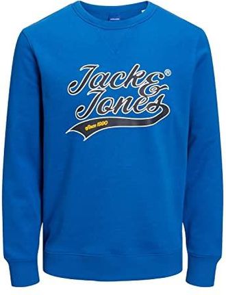 Jack & Jones JORBECKS Sweat Crew Neck Maillot de survêtement, Bleu Nautique, M Homme