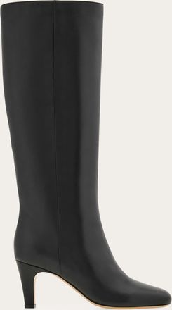 Ferragamo Damen Stiefel mit Absatz Schwarz Gr&ouml;&szlig;e 36.5