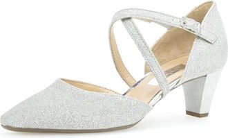 Gabor Shoes Damen 01.363.61 Pumpe, Silber, 38.5 EU