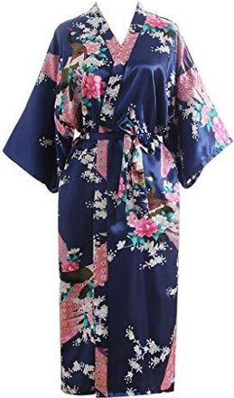 Generic Peignoir Satin Femme, Kimono Femme, Robe De Soirée De Mariage, Kimono Mariee, Robe De Chambre, Pyjama, Élégantes, Sexy, pour Fête De Mariage, Pyjama