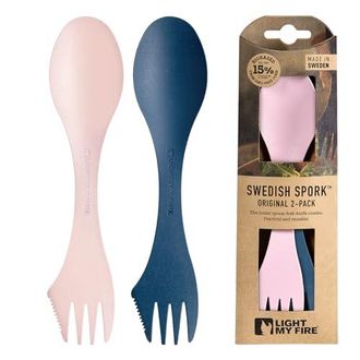 Light my fire Swedish Spork Original - Fourchette Cuillère de Camping - Couvert de Camping 3-en-1 - Couteau et Fourchette-Cuillère réutilisables - Couvert Multi Fon