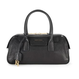 Elisabetta Franchi Kleine Boston Bag aus Nappaleder - - Bags - Damen - Schwarzk - ONE SIZE