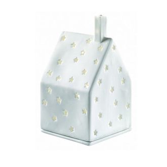 Räder Lichthaus X-Mas Sterne, Porzellan, unglasiert, Weiss