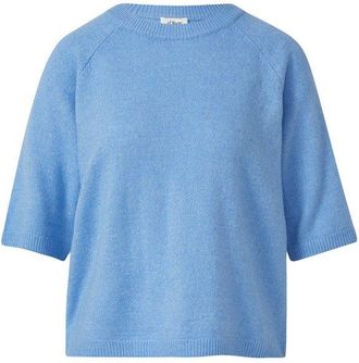 s.Oliver Kurzarmpullover Strickpullover Weicher Halbarmpullover aus Alpakamix