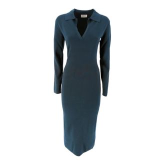 P.A.R.O.S.H. Gestricktes Tageskleid - - Dresses - Damen - Gr&uuml;n - S