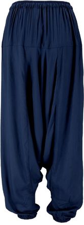 Guru Shop Haremshose, Pluderhose, Pumphose, Aladinhose - Marineblau, Damen, Synthetisch