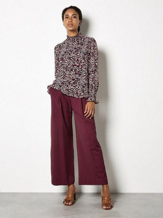 Apricot Blusentop Chiffonbluse mit Animal-Print