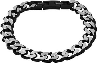 Tom Tailor Tom Tailor Bracelet pour homme en acier inoxydable 20 + 1,5 cm, bicolore, idée cadeau, livré dans une boîte cadeau 2100635