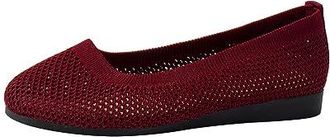 Generic Chaussures de loisirs pour femme - Chaussures orthop&eacute;diques respirantes &agrave; enfiler - Semelle souple - Chaussures de marche l&eacute;g&egrave;res - Confortables - Lar