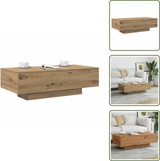 vidaXL Couchtisch Artisan-Eiche 100x49,5x31 cm Holzwerkstoff - Couchtisch - Couchtische - Beistelltisch - Sofatisch