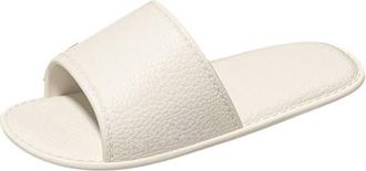 Generic Pantoufles dint&eacute;rieur et dext&eacute;rieur de couleur unie avec semelle &eacute;paisse, confortables et d&eacute;contract&eacute;s, chaussures &agrave; enfiler pour femme, beige, 37 EU