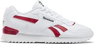 Reebok Mixte Clip dondulation de Glissement Basket, Chaussures Blanc Flash Rouge Core Noir, 40.5 EU