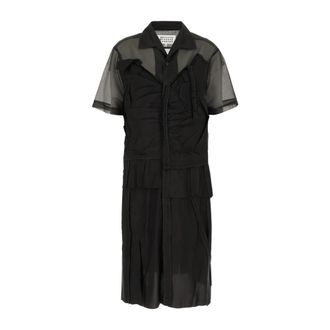 Maison Margiela Elegantes Hemdkleid - - Dresses - Damen - Schwarzk - S
