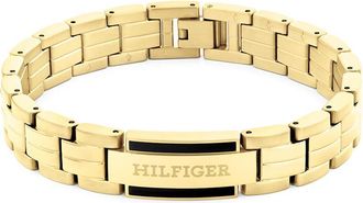 Tommy Hilfiger Jewelry Armband mit Knebelverschluss für Herren Kollektion aus Edelstahl und Gelbgold