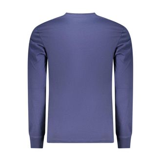 Timberland Logo-Embroidered Cotton T-Shirt - Blue