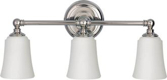 Feiss [NEUWERTIG] Feiss Badezimmer Wandleuchte Badlampe Huguenot Lake Chrom Weiß 3 Flammig G9 Led B-Ware