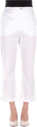 Max Mara Femme, Pantalons, Blanc, Taille: 40 FR Cropped Pantalons