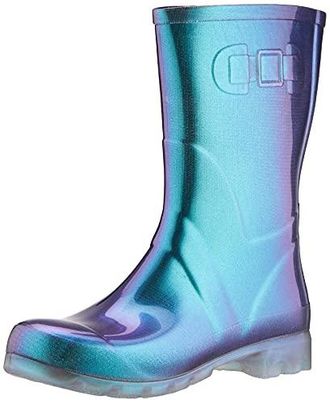Beck Femme Glossy Botte tendance, Turquoise, 42 EU