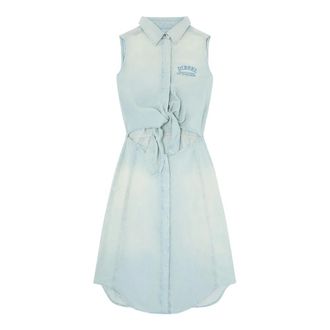 Diesel Shirt Robes - Femme - Robes - Bleu - Taille: 36 FR