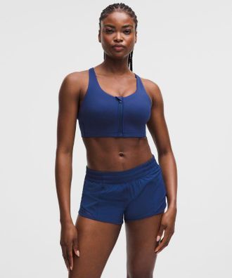 lululemon Energy BH mit starkem Halt und Frontrei&szlig;verschluss f&uuml;r B-G-Cups f&uuml;r Frauen - Gr&ouml;&szlig;e 32DDD in Clubhouse Blue