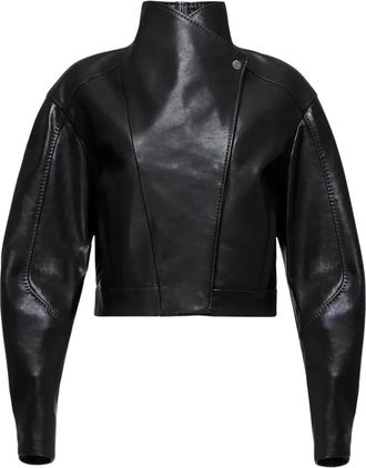 VSP Vsp, Femme, Vestes, Noir, Taille: 40 FR Isla Leather Jacket
