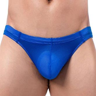 Generic Sous-v&ecirc;tements pour homme - Sous-v&ecirc;tements sexy et int&eacute;ressants - Double Ding Jack et Jockstrap - String pour homme, bleu, XXL taille courte