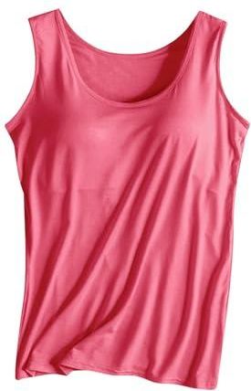 Generic D&eacute;bardeur pour femme avec coupe ample - Haut de sport avec soutien-gorge int&eacute;gr&eacute; - Yoga - Haut d&eacute;t&eacute; - Col rond - L&eacute;ger - Gilet stretch - &Eacute;l&eacute;gant - D&eacute;b