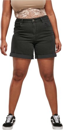 Urban Classics Damen Ladies Organic Stretch Denim 5 Pocket Shorts Jeans-Shorts, Black Washed, 33
