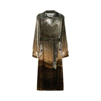 Pierre-Louis Mascia Kanpur Langer- G&uuml;rtel-Jacke - - Coats - Damen - Mehrfarbig - M