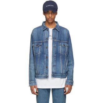 Balenciaga Herren, Jacken, Blau, LGr&ouml;&szlig;e