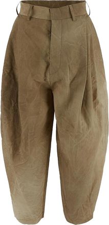 Uma Wang Pantalons D&eacute;contract&eacute;s - Marron