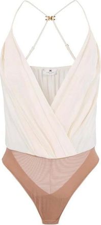Elisabetta Franchi Femme, Tops, Multicolore, Taille: 40 FR Viscose Georgette Bodysuit